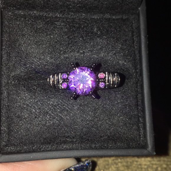 Jewelry | Black Gold Amethyst Ring | Poshmark